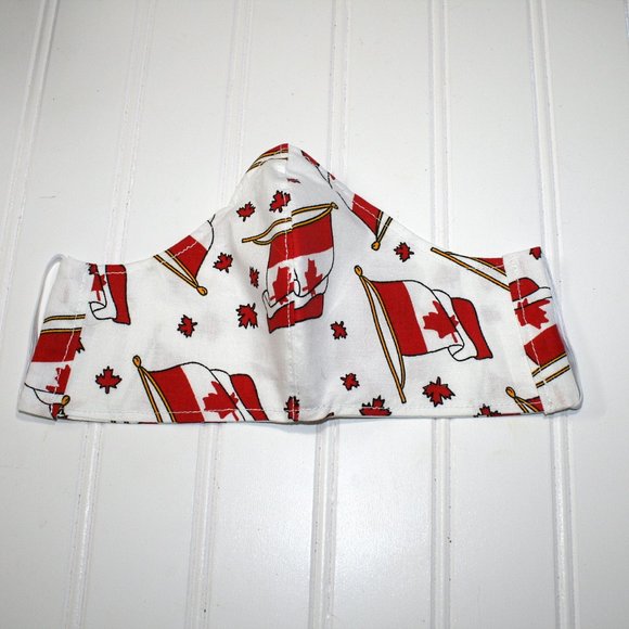 Hand Crafted | Accessories | Handmade Cloth Canadian Flag Face Mask ...